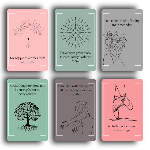 Self Affirmation cards, Self Love and Positive Vibes Cards