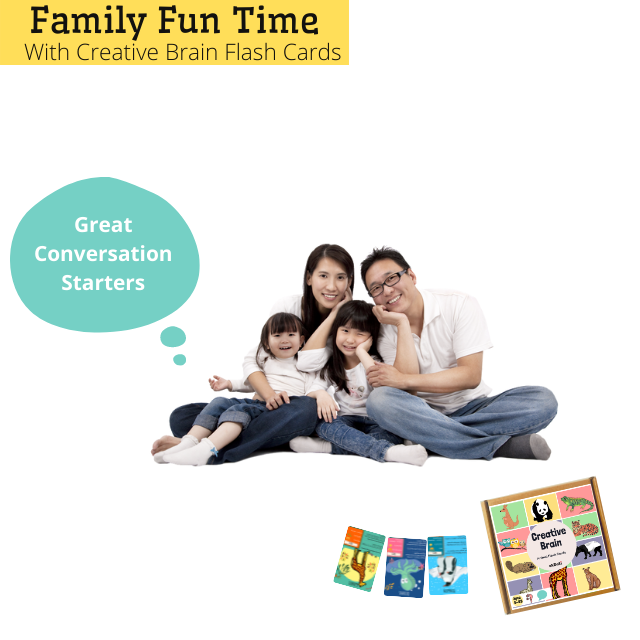 Creative Brain Animal Flash Cards for Kids, Activity Box