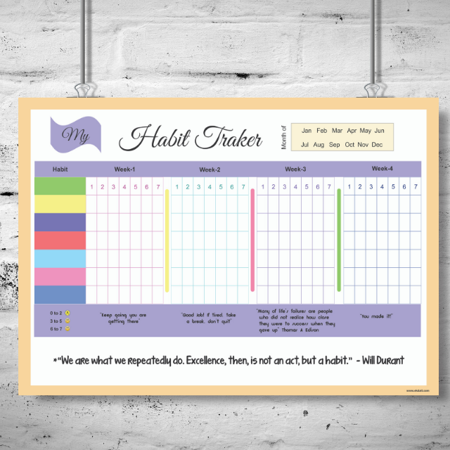 Habit Tracker Purple