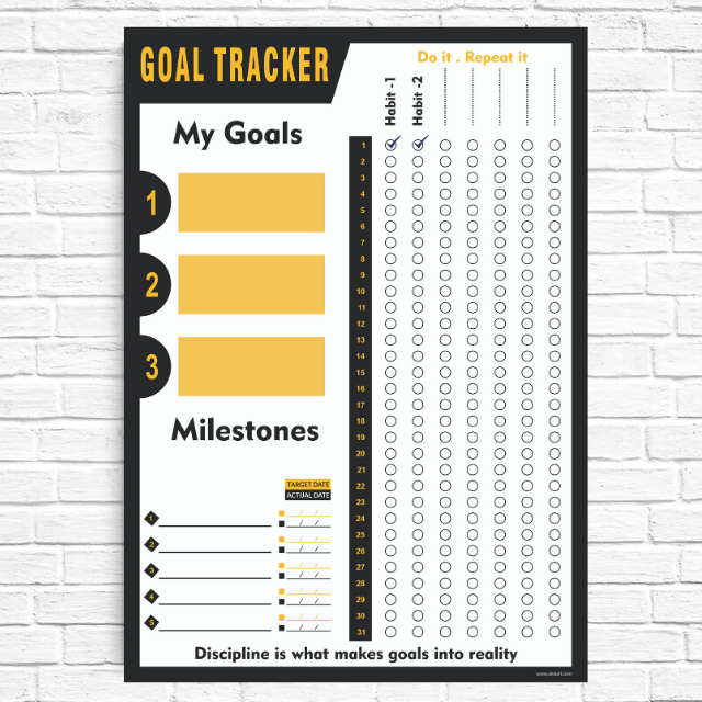 Goal Sheet, Goal Working Sheet for Kids