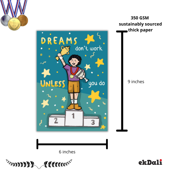 Educational motivational wall poster for kids, First Learning po
